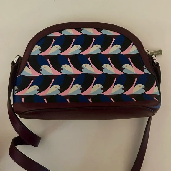 Kate Spade Sylvia Geo Birds Dome Crossbody Bag Love Birds